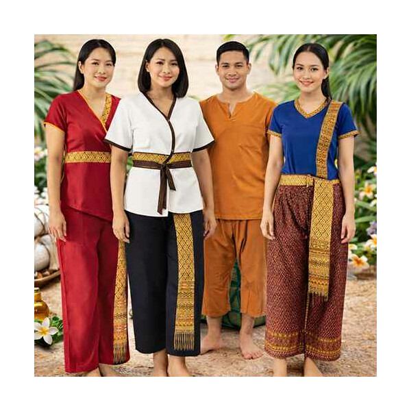 Traditional Thai Clothing for Thai Massage Spa Wellness