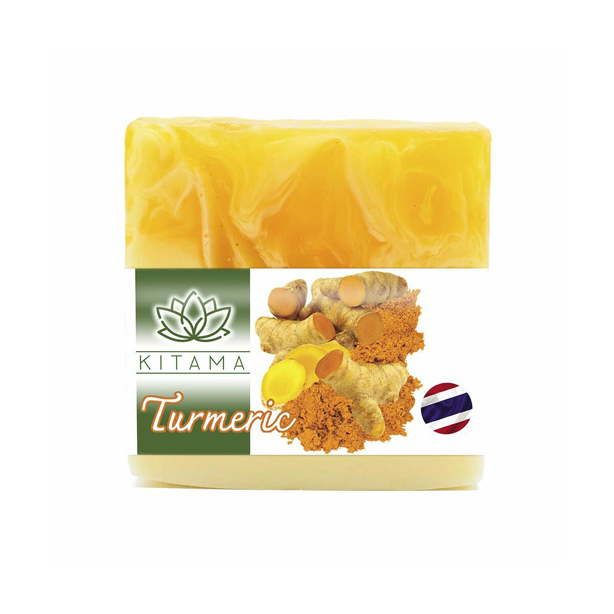 120g Thai natural soap for body & hands Turmeric