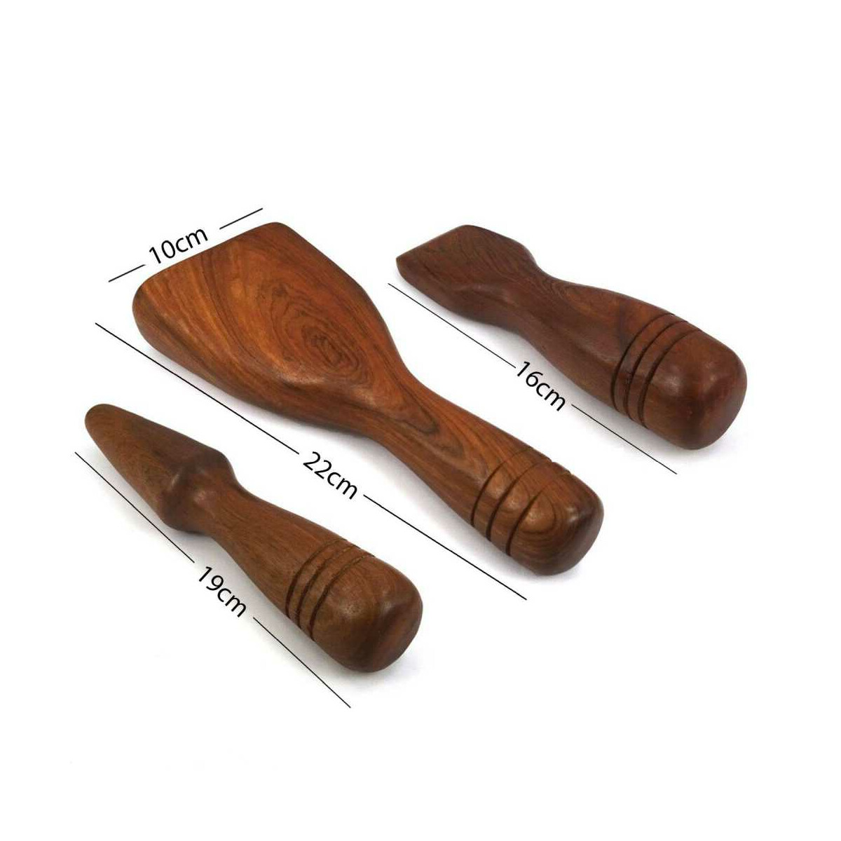 Tok Sen Hammer Set 5 pieces, from Thailand for tapping massage Hammer