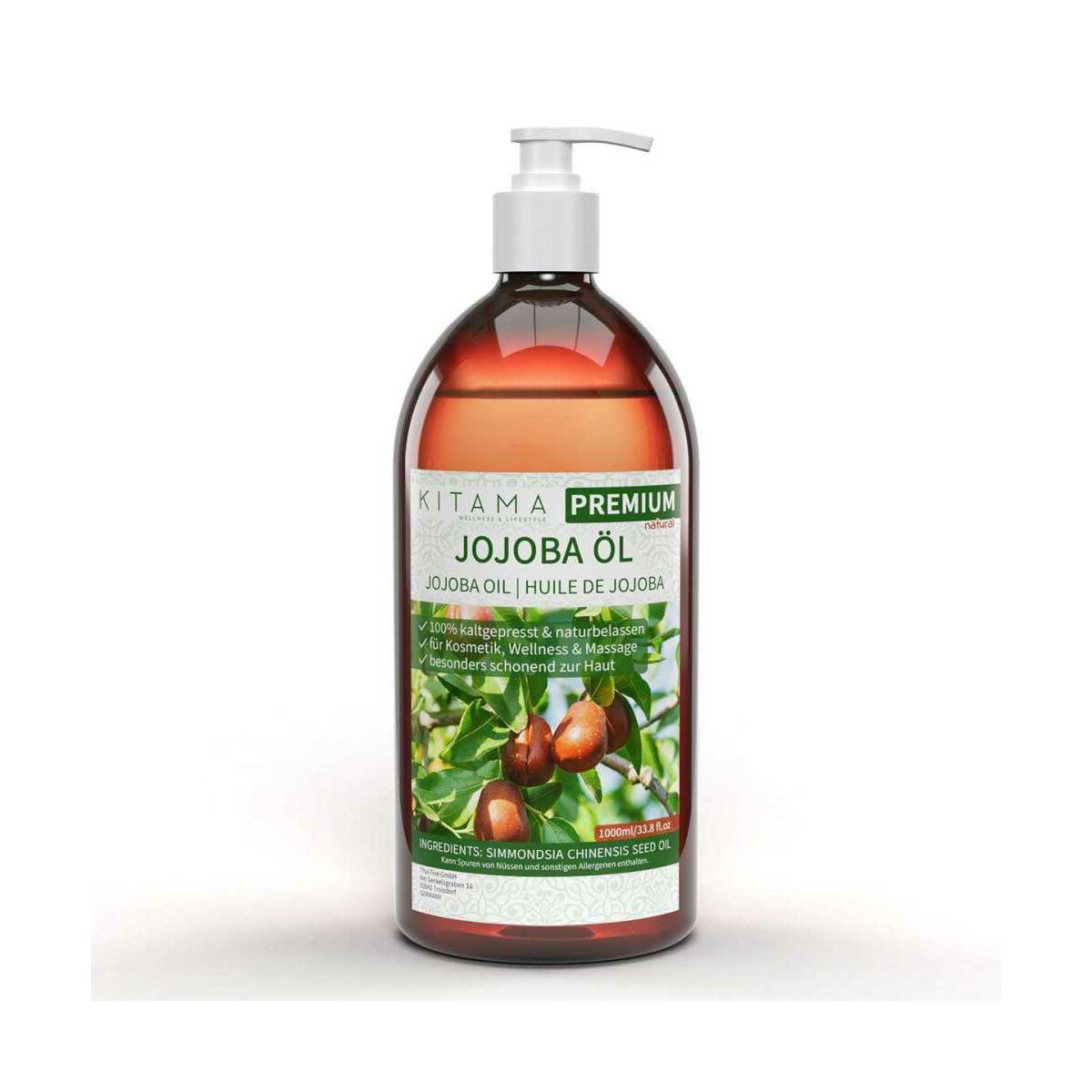 Kitama jojoba oil coldpressed 1L