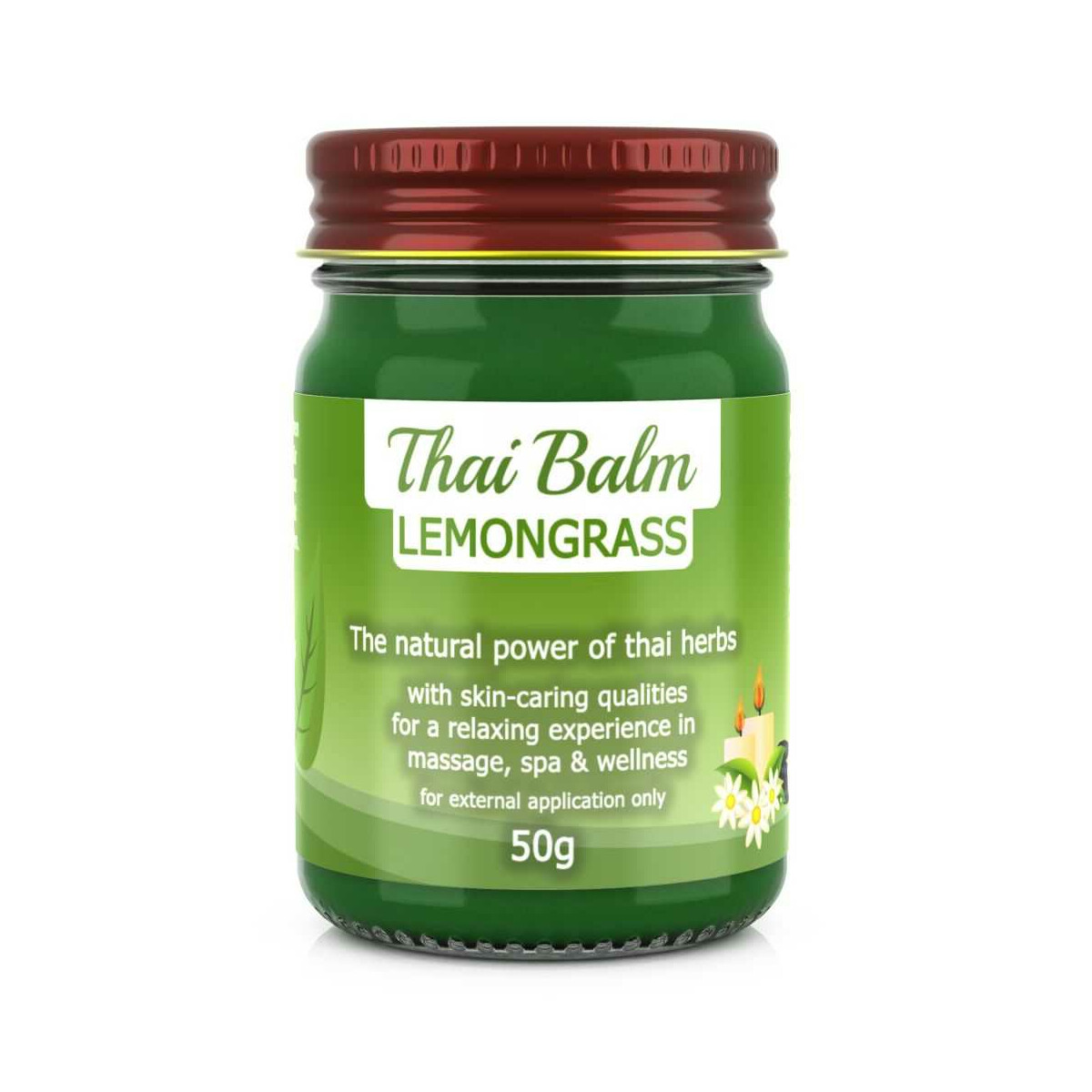 Massage Balm With Thai Herbs Lemongrass Green For Massage 1025